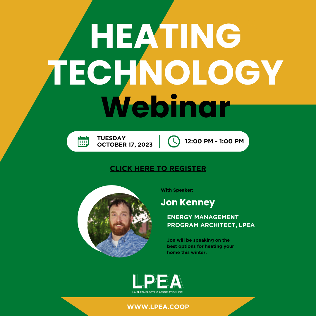 Webinar: The Latest in Heating Technology | La Plata Electric Association